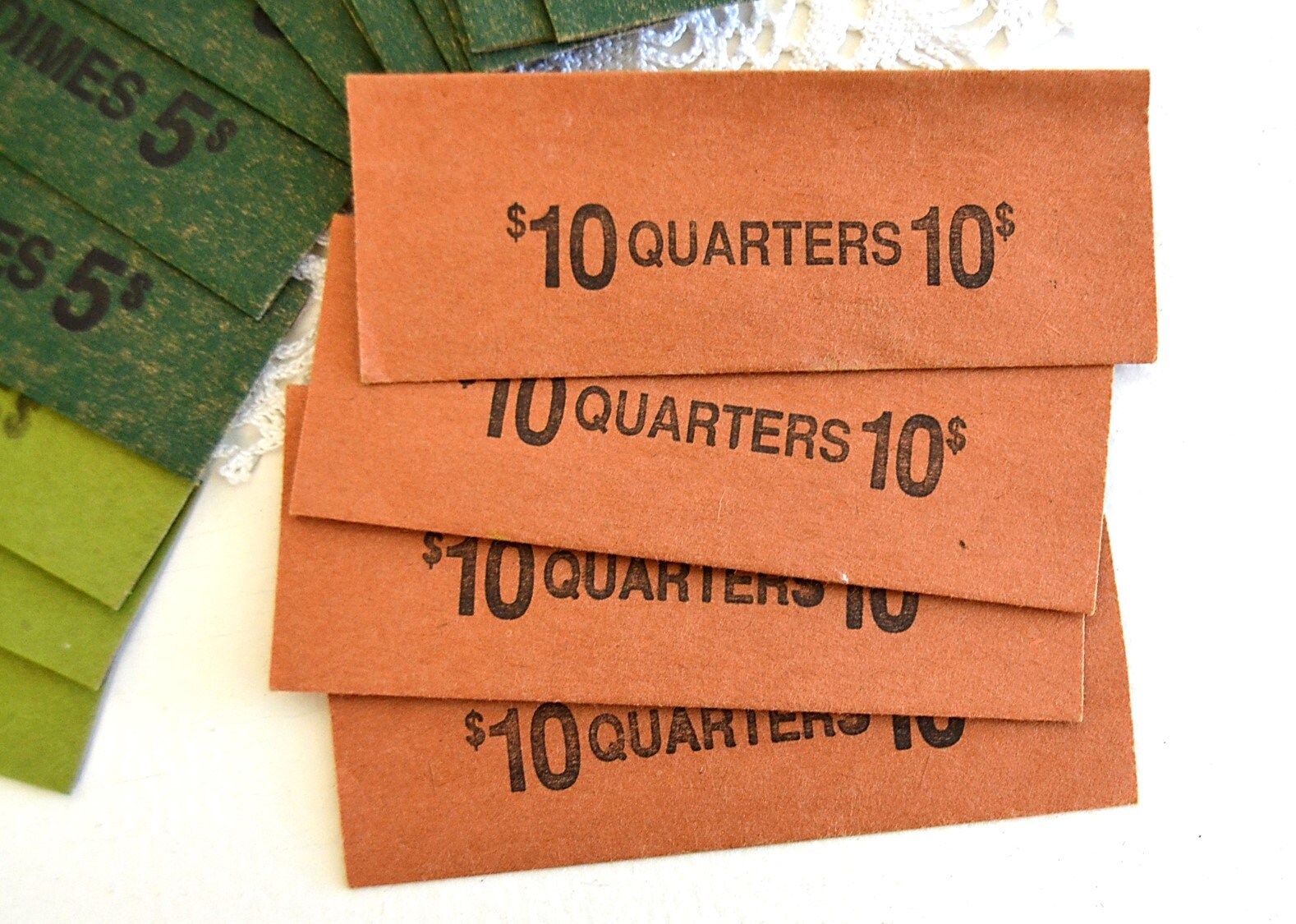 Vintage THIRTY-FIVE Coin Sleeves Paper Coin Sleeves Coin Wrappers Penny ...