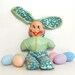 Vintage Stuffed Easter Bunny Plastic Face Rabbit - Etsy