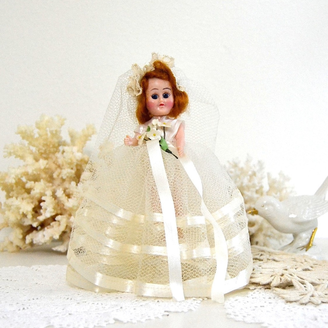 Vintage Bridal Doll Collectible Bride Doll Vintage Small Sleepy Eye ...