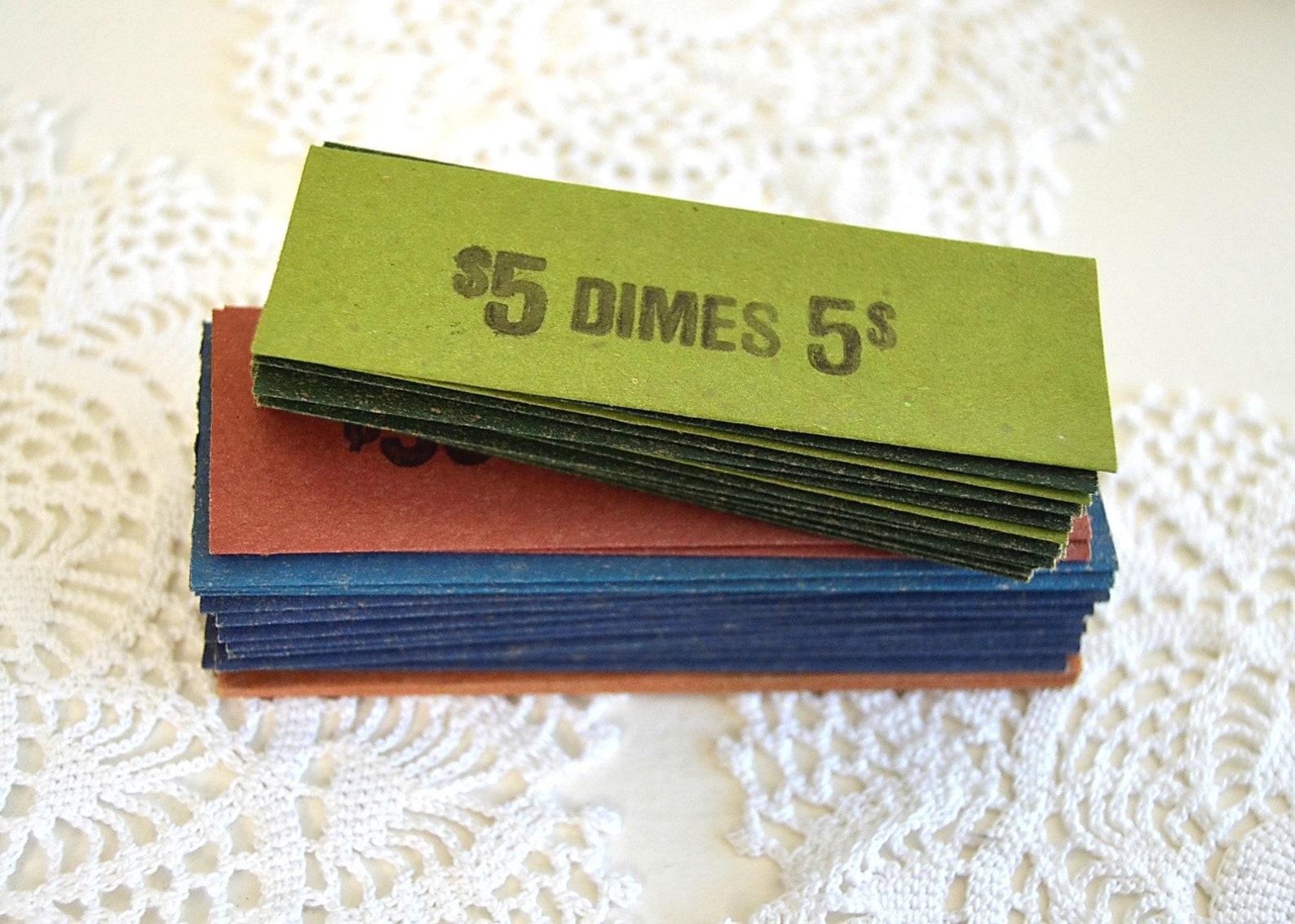 Vintage THIRTY-FIVE Coin Sleeves Paper Coin Sleeves Coin Wrappers Penny ...