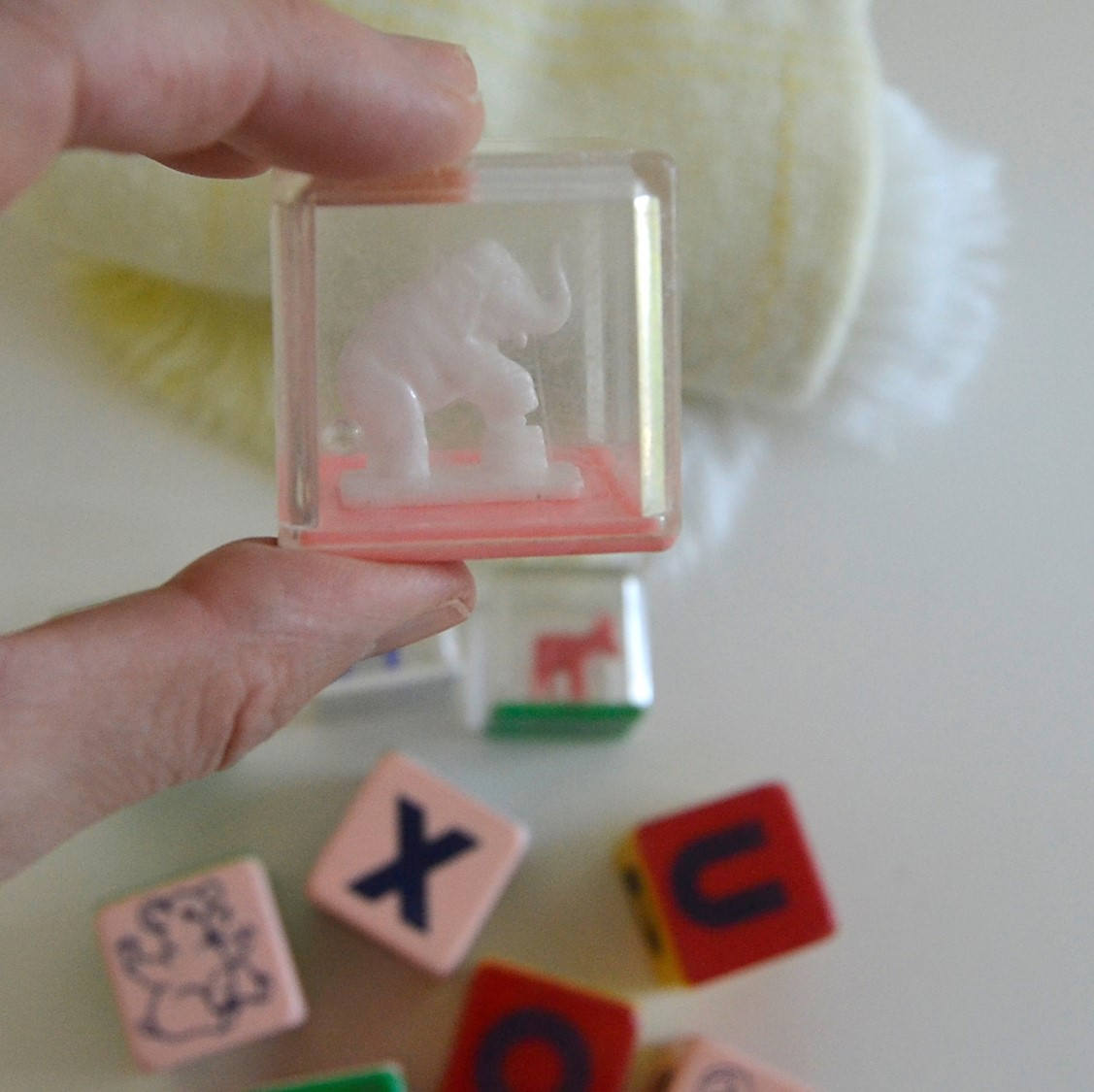 Vintage TEN toy blocks animal alphabet cubes blocks rattle | Etsy