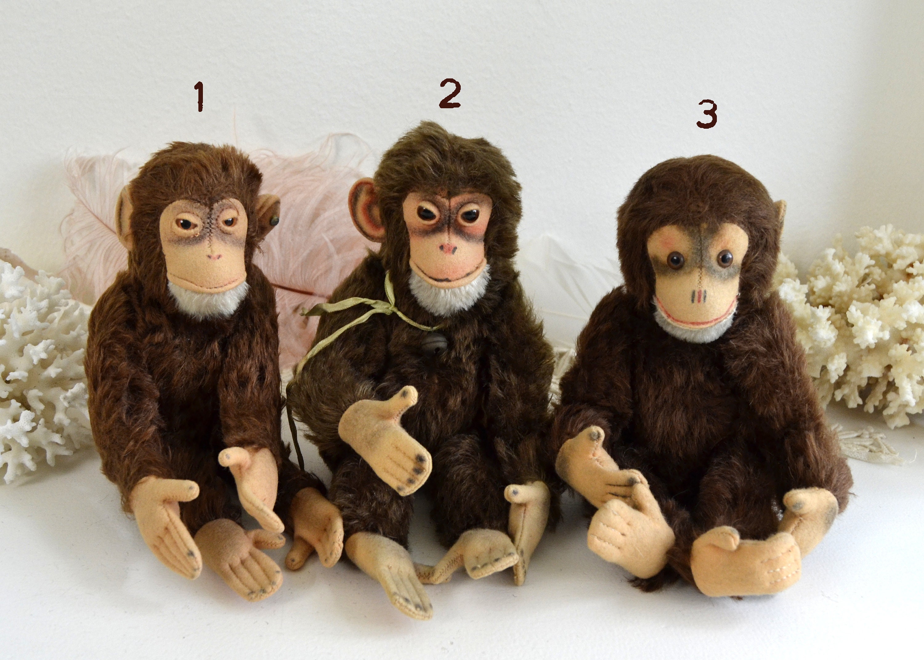 Vintage ONE Stuffed Monkey Collectible Monkeys Steiff Monkey - Etsy