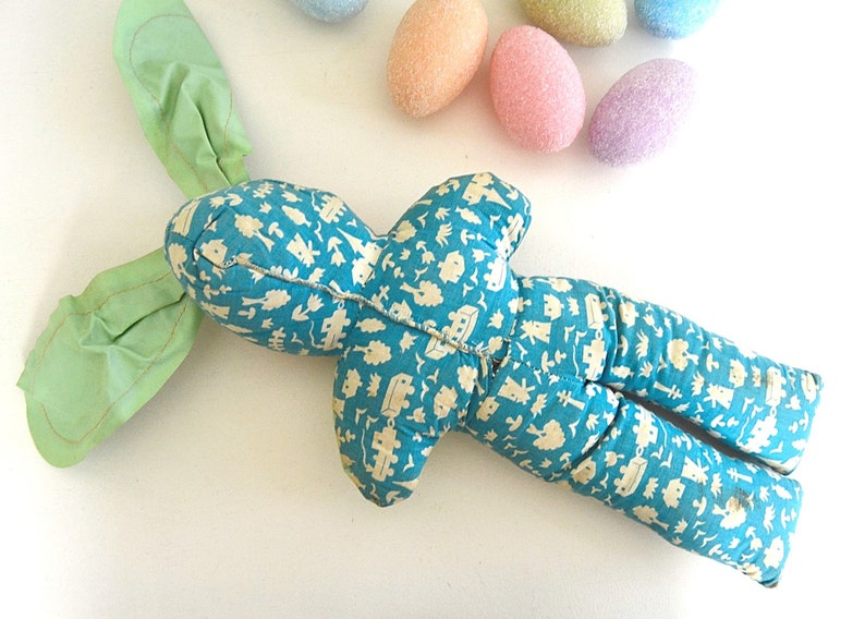 Vintage Stuffed Easter Bunny Plastic Face Rabbit | Etsy