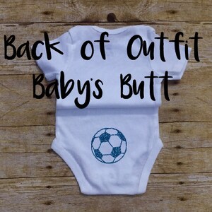 Crawl Walk Kick Outfit Soccer Baby Kick Baby Boy Bodysuit - Etsy