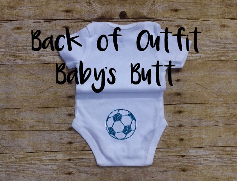 Crawl Walk Kick Outfit Soccer baby Kick Baby Boy bodysuit | Etsy