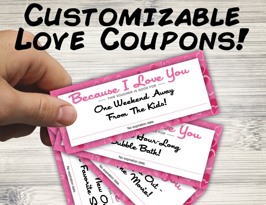 Love Coupons | Instant Download | Great for Valentine's - or Any - Day ...