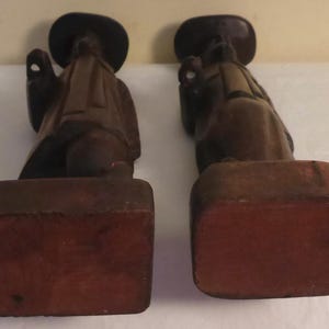 Vintage Korean Hand Carved Wooden Mamasan & Papasan Figurines - Vintage ...