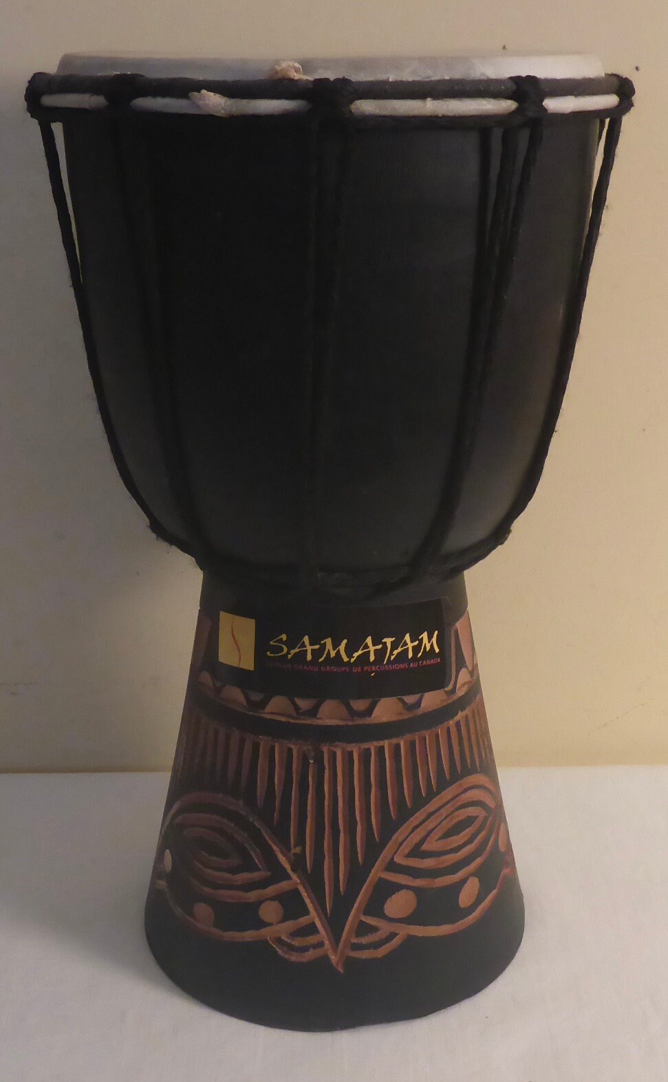 Hand Carved African Djembe Drum - Hand Carved Wood African Bongo Drum ...