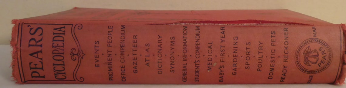 Pears Cyclopaedia 56th Edition War Economy Issue A. F. Pears | Etsy