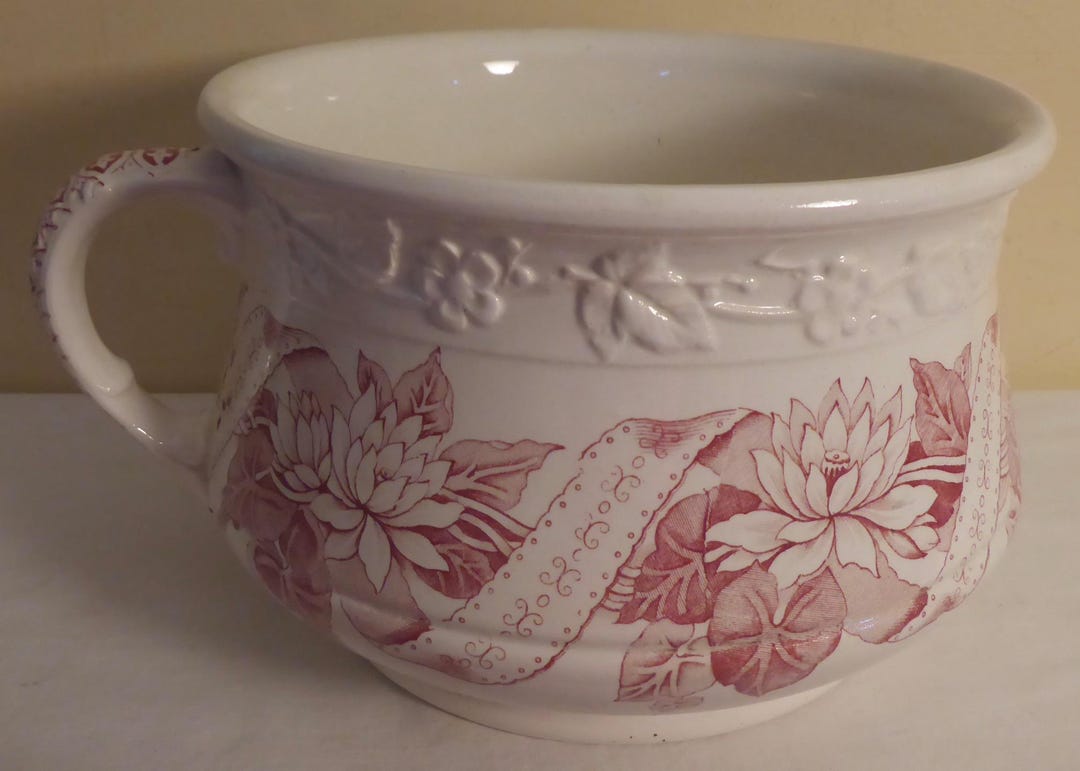 Antique Dunn Bennett & Co Chamber Pot Water Lily Pattern - Antique Dunn ...