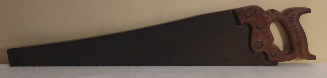 Antique E.C. Atkins & Co. Indianapolis Ind Hand Saw Wooden Handle Pat ...