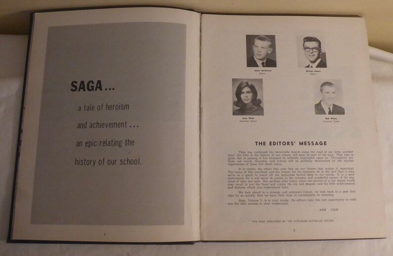1965 Waterloo Collegiate Institute Year Book - 1965 Saga Volume 5 ...