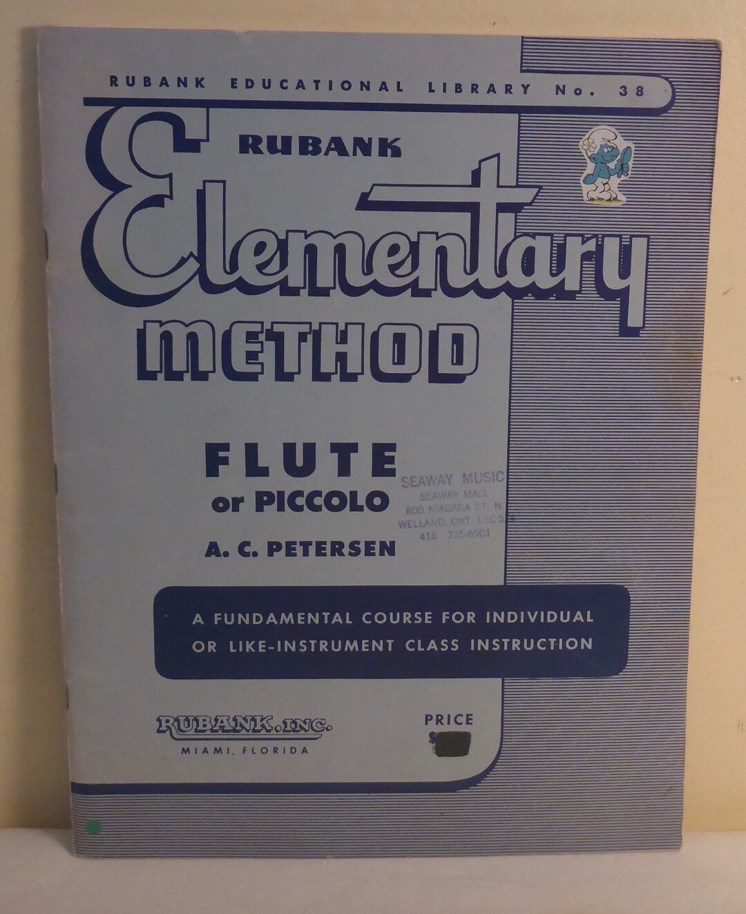 1980's Rubank Educational Library No. 38 Rubank Elementary Method Flute ...