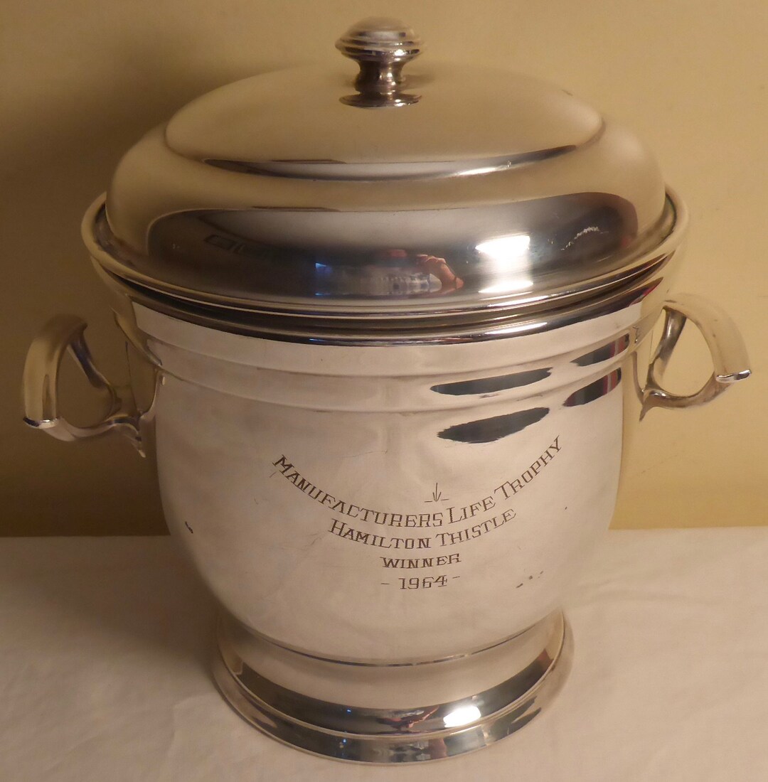 1960's Thermos Primrose Plate E.P. Copper Ice Bucket-silver Plate Ice ...