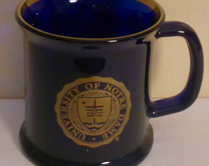 University of Note Dame Cobalt Blue Coffee Mug - Souvenir of Uond ...