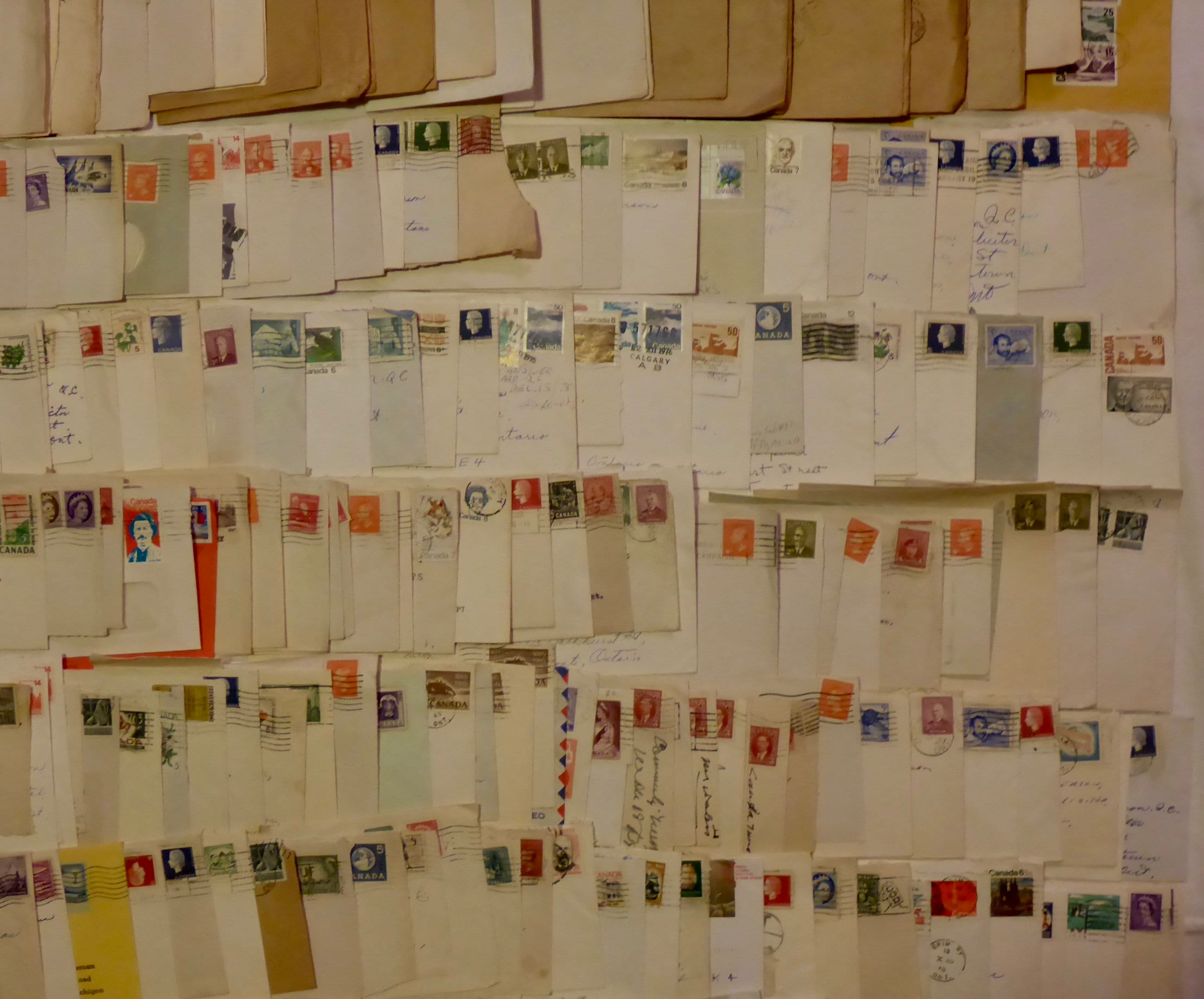 Large Lot of Vintage Canadian Post Marked Stamps on Envelopes | Etsy