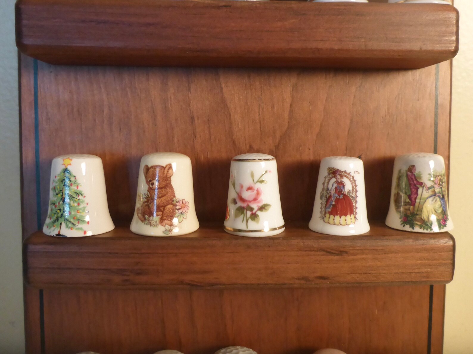 Vintage Thimble Collection with Hand Crafted Display Rack 15 | Etsy