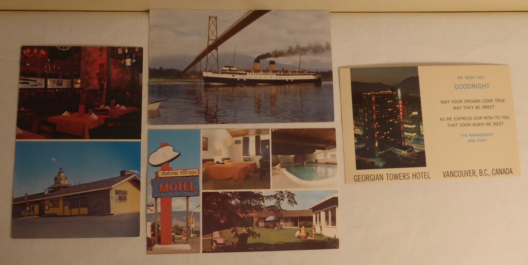 4 Vintage Vancouver British Columbia Post Cards - 4 Vintage British ...