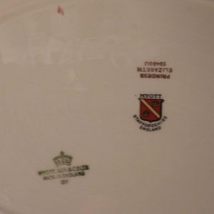 1930's Myott Staffordshire England Princess Elizabeth 2849BU Pattern 14 ...