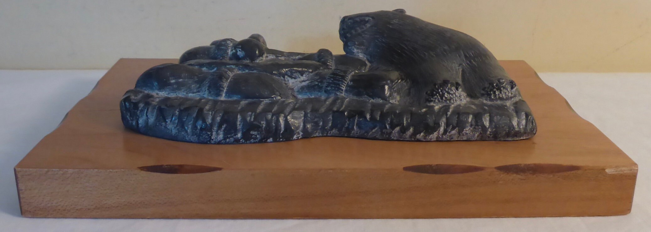 First Nations Aboriginal Inuit Soap Stone Carving Bear Hunting | Etsy ...