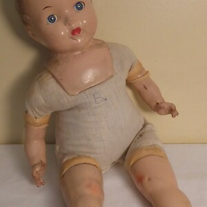 Antique 1930's Crying Reliable Canada Composition Doll Antique 18 ...