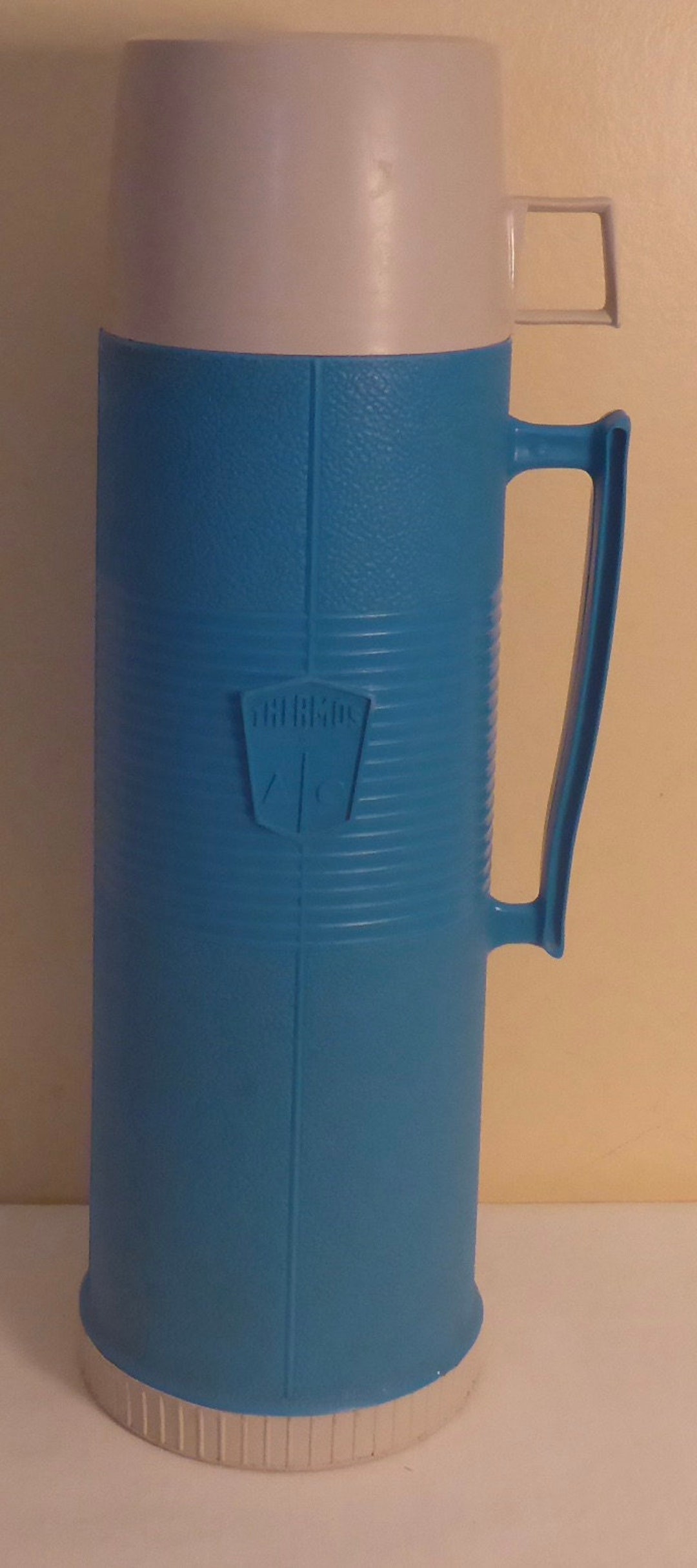 Vintage 32 Oz Blue Thermos - Vintage Blue Thermos Vacuum Bottle Made in ...