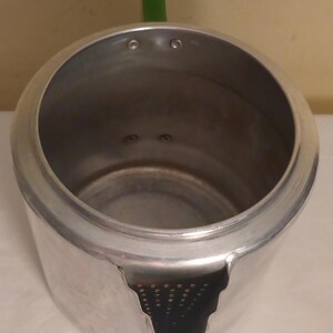 Antique 1930's Aluminum Coffee Maker Green Bakelite Handles - 1930's ...