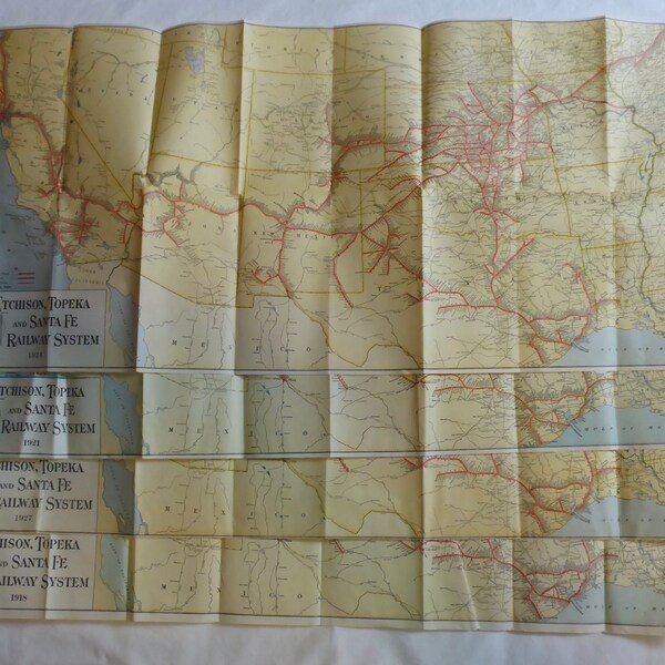 Santa Fe Railway - Etsy