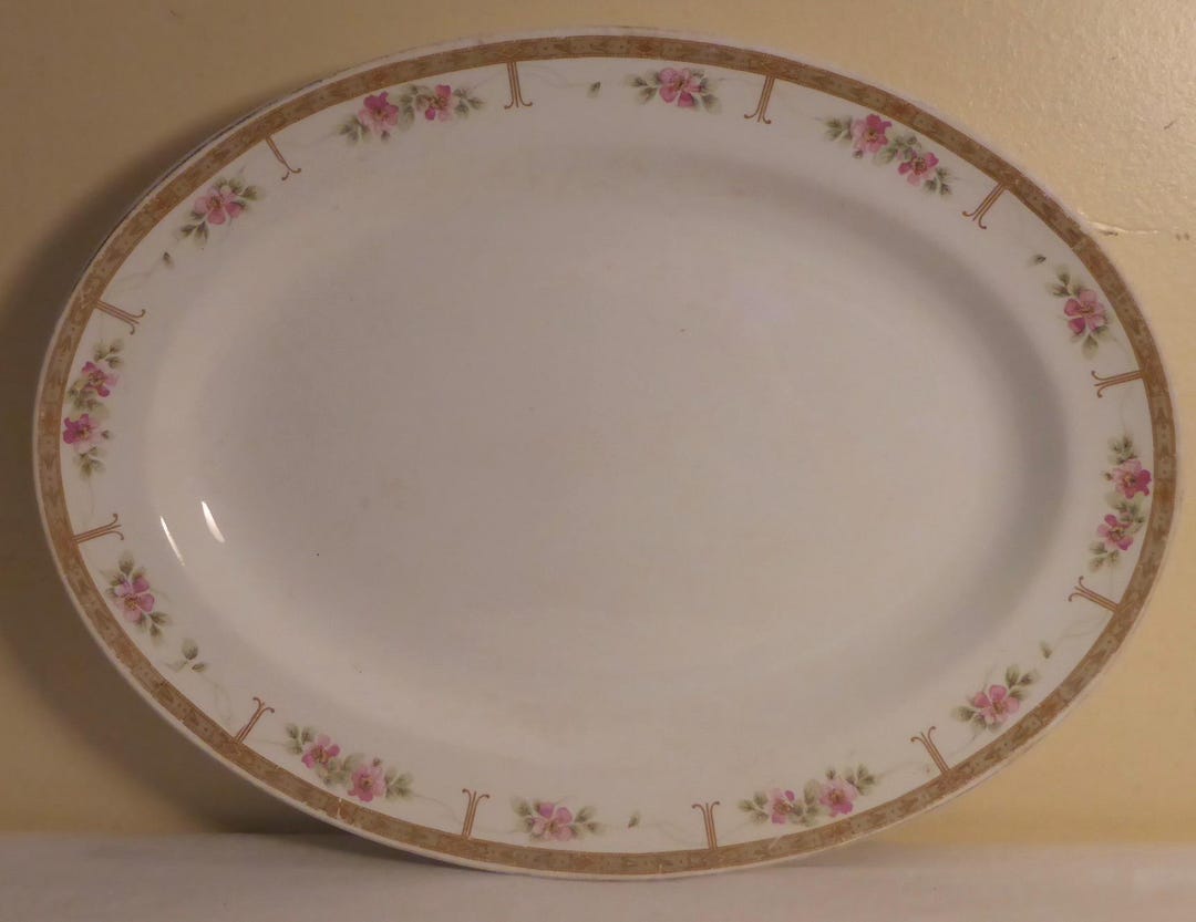 1920's Antique Art Deco Johnson Brothers England Oval 12 1/2" Serving ...