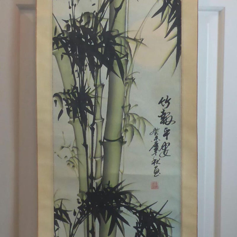 Asian Bamboo Scroll - Etsy