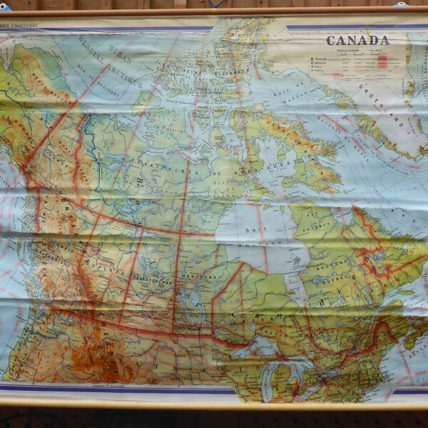 Pull Down Map - Etsy