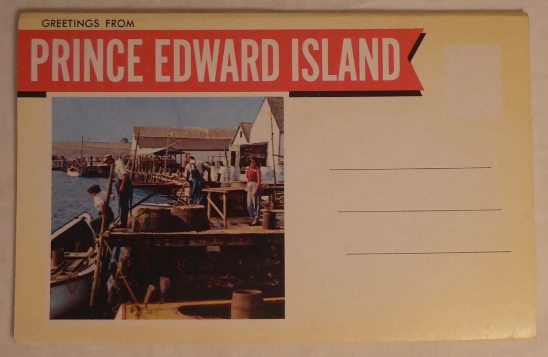 Vintage Prince Edward Island Canada Fold-out Postcard Booklet - Vintage ...