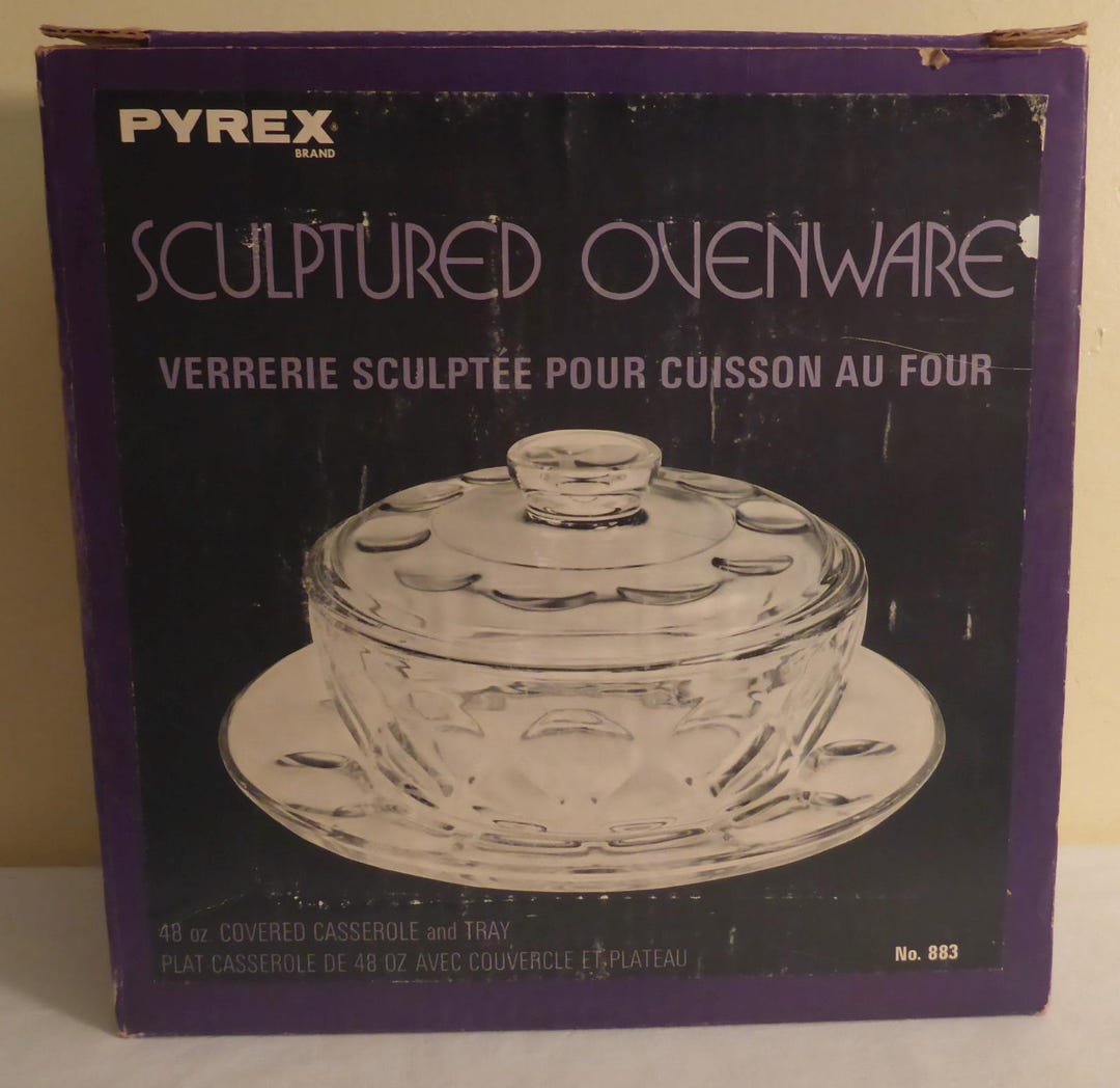 Pyrex Sculptured Ovenware Party Bowl Set in Original Box Made by ...