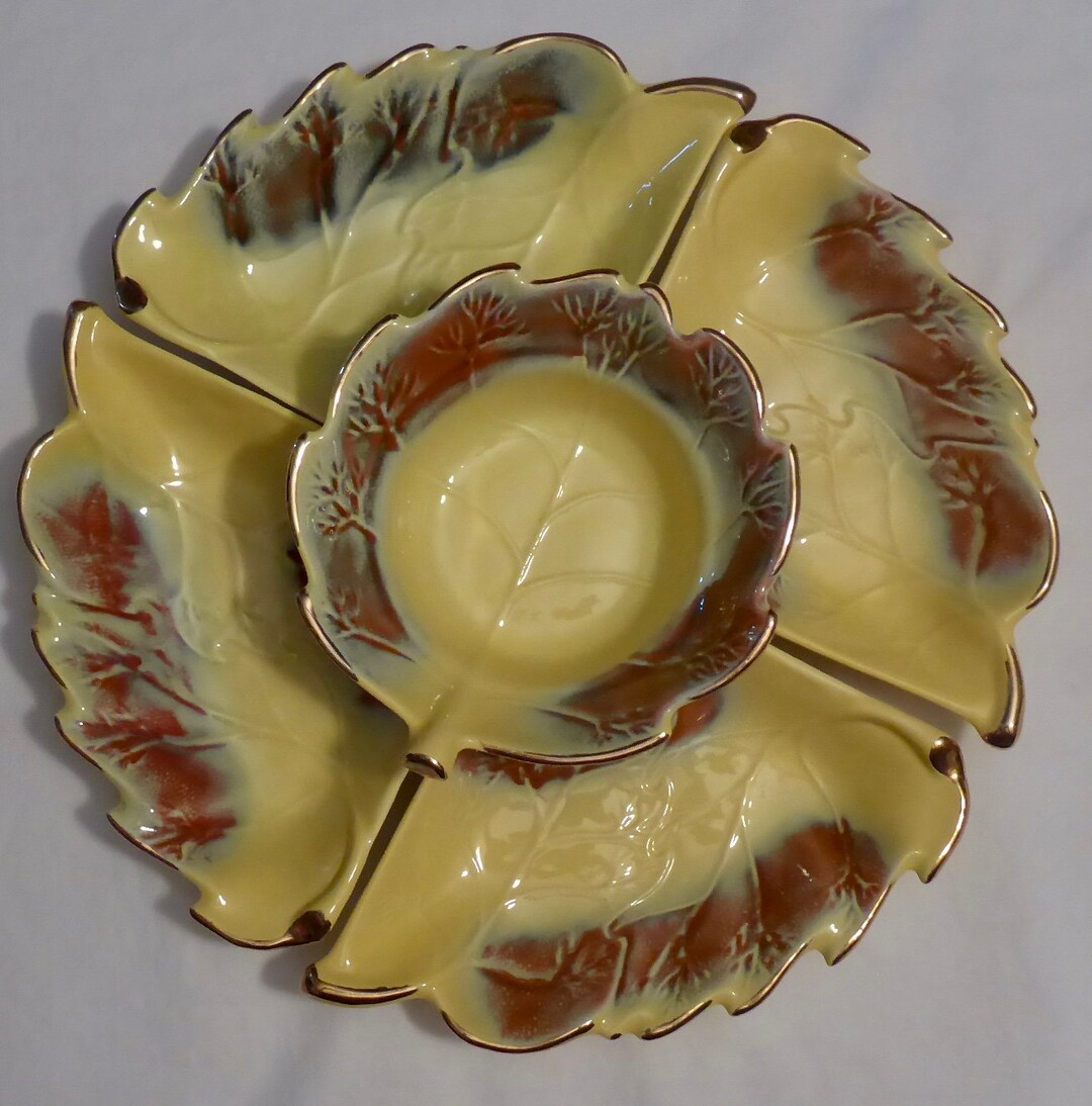 Vintage California Pottery USA #814 Serving Set - Vintage California ...