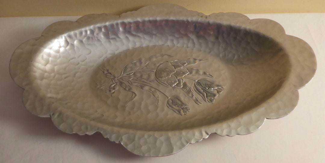 Vintage Aluminum Hand Wrought Creations by Rodney Kent Serving Dish ...
