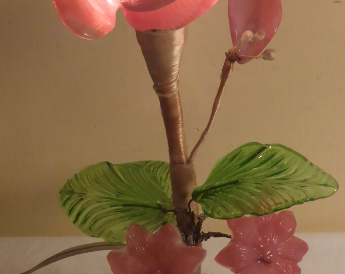 Vintage Richard Singer & Sons Glass Lamp - 1950's Richard Singer and ...