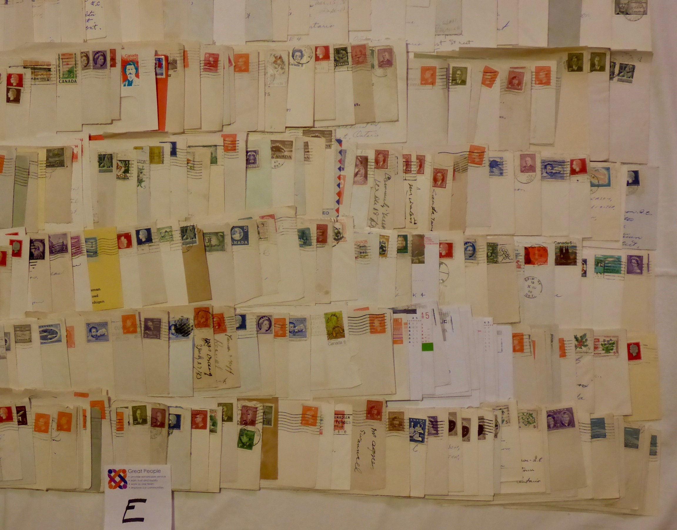 Large Lot of Vintage Canadian Post Marked Stamps on Envelopes | Etsy