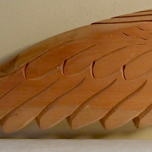 Aboriginal First Nations Hand Carved Eagle Wall Art Signed Mark S. '96 ...