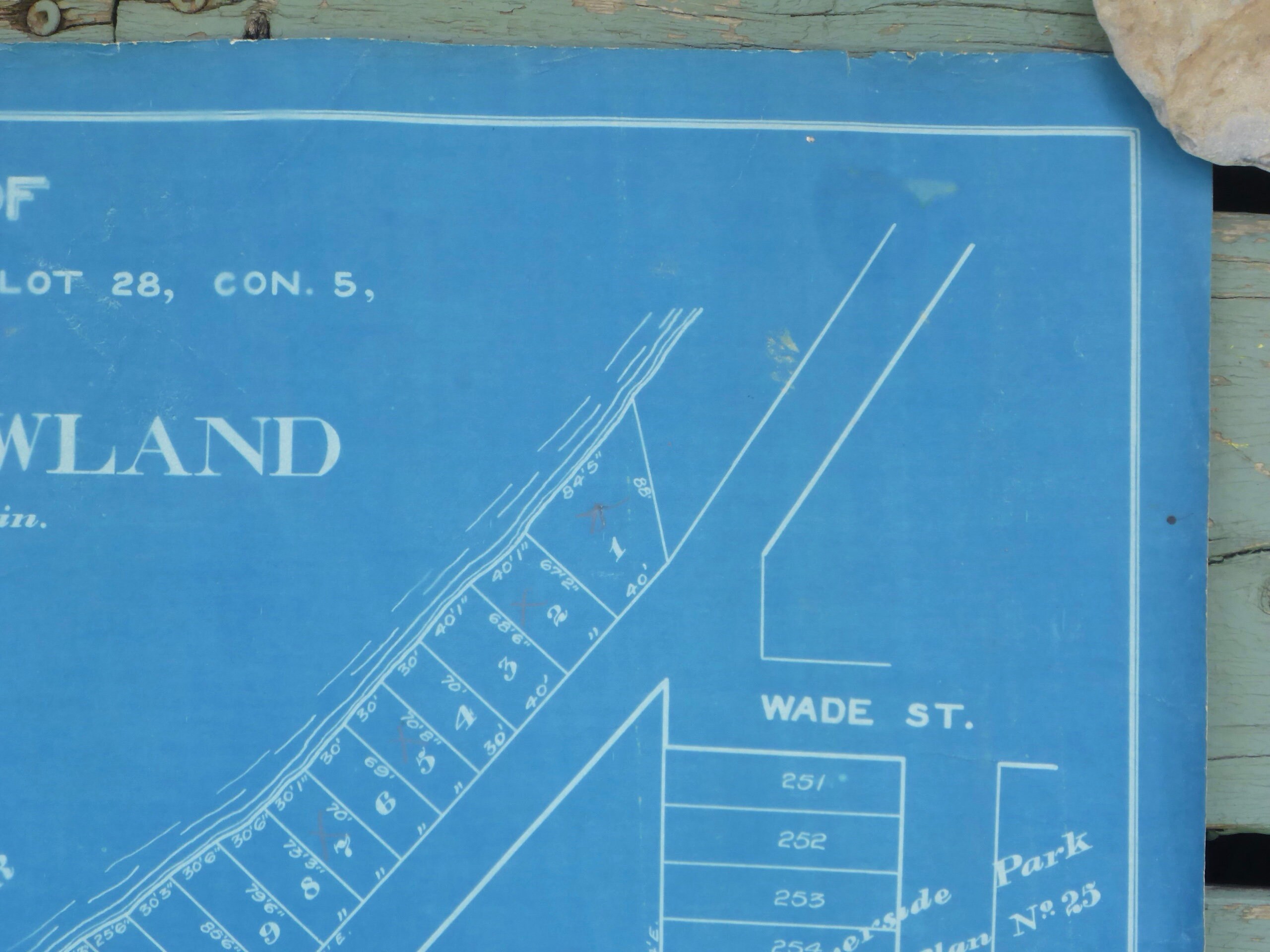 1913 Blueprint of a Plan of Subdivision on Riverside Drive | Etsy