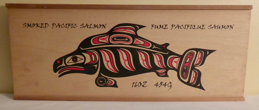 Northwest Coast Haida First Nations Salmon Box - Souvenir of Vancouver ...