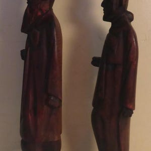 Vintage Korean Hand Carved Wooden Mamasan & Papasan Figurines - Vintage ...