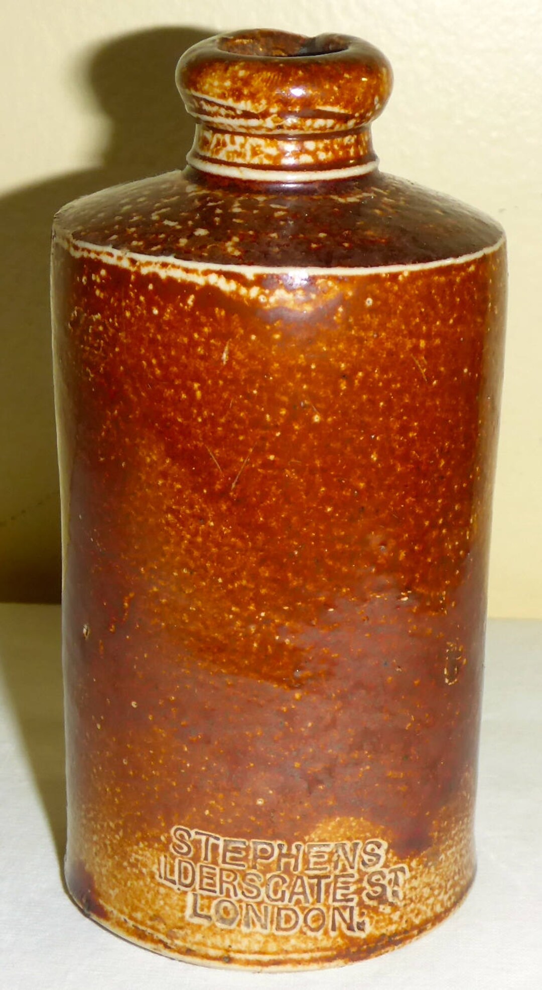 Antique Glazed Stoneware Stephens Aldergate Street London England Ink ...