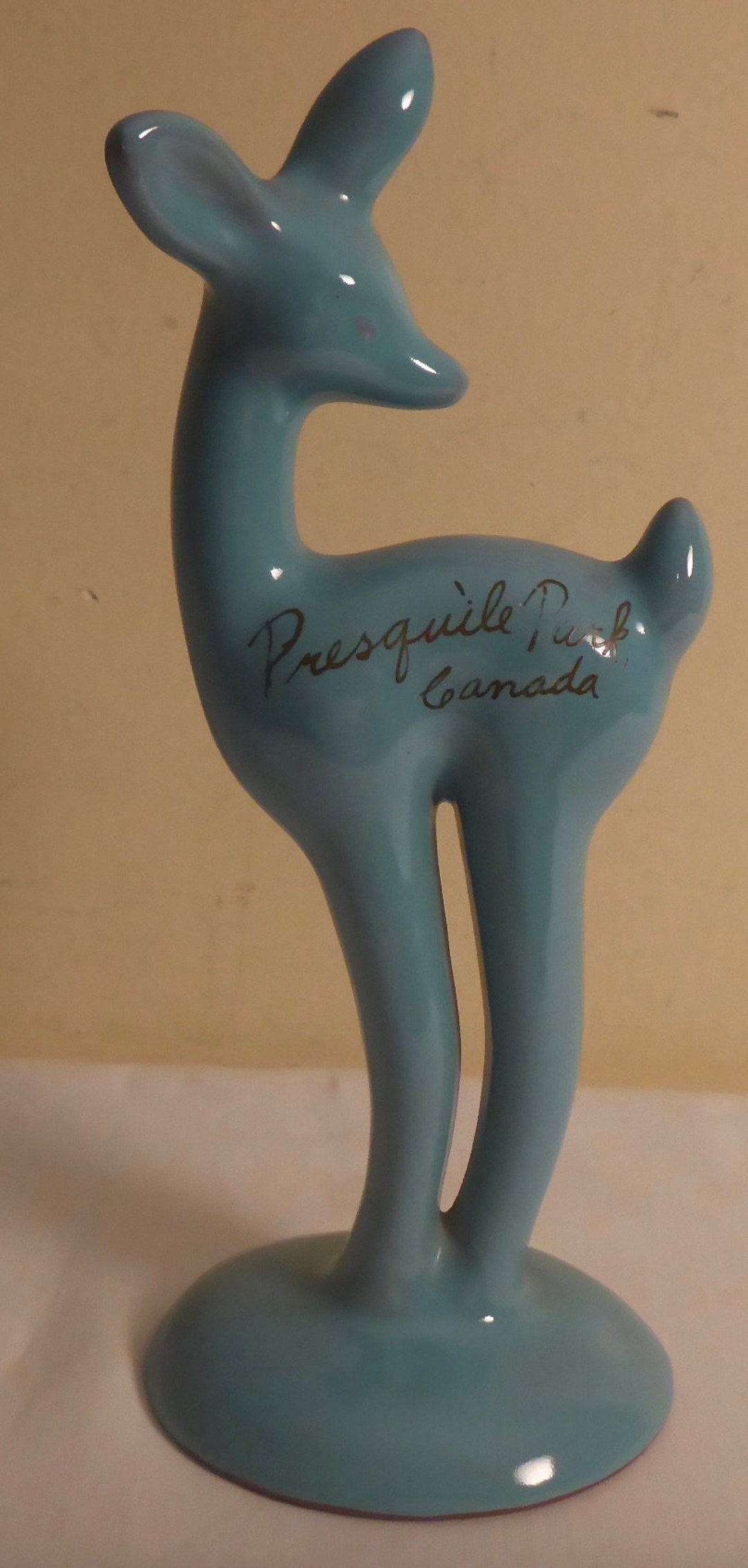 MCM Redware Aqua Glazed Fawn Souvenir of Presqu'ile Park Brighton ON ...