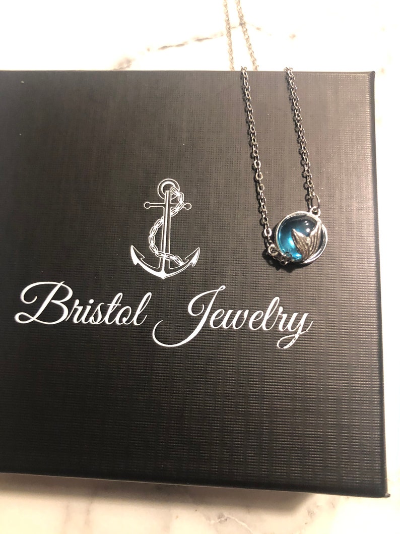 Beautiful Sterling Silver Mermaid Tail With Blue Stone - Etsy