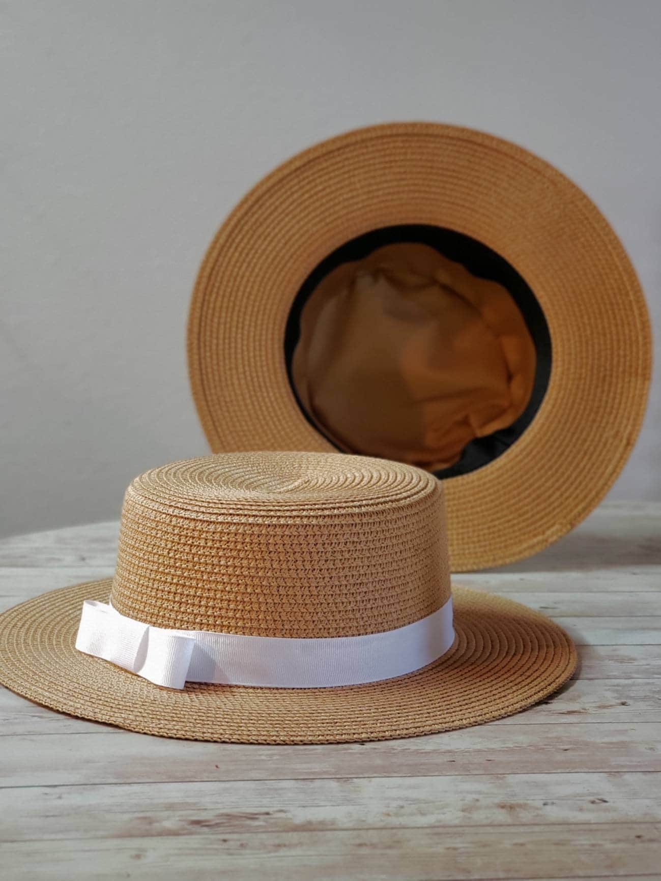 DAISY Satin Lined Straw Sun Hat protects Hair From Breakage - Etsy