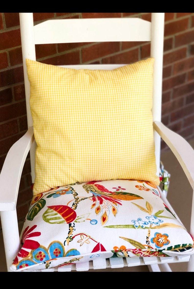 Tailored Gingham Pillows | Etsy