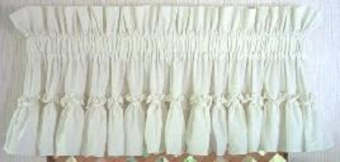 Cottage Ruffled Valance - Etsy