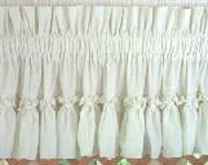 Black and White Toile Double Ruffle Balloon Valance - Etsy