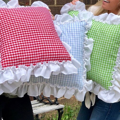 Gingham Ruffled Valance - Etsy