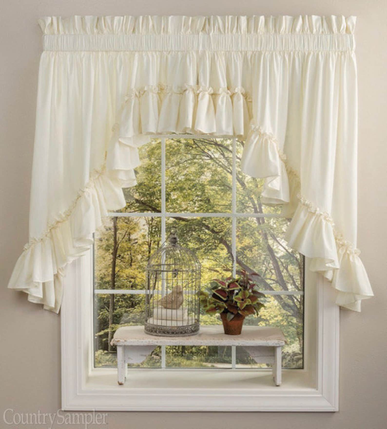 Cottage Ruffled Swags - Etsy